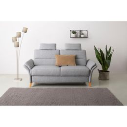 OTTO home 3-Sitzer &raquo;Westerland&laquo; Federkern-Polsterung. wahlweise mit Armlehnfunktion silber 100% Polyester B/H/T: 186cm x 90cm x 89cm, Struktur,mit 