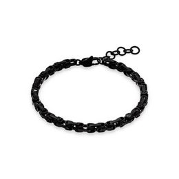 s.Oliver Herren s.Oliver Armband schwarz 22cm, Edelstahl