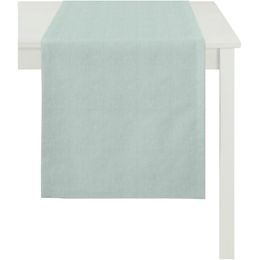 Apelt Tischl&auml;ufer &raquo;ALASKA, LOFT STYLE, Rips Uni&laquo; blau Baumwolle, Polyester B/L: 48cm x 150cm, 1 Stk., rechteckig