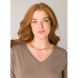 Base Level Curvy Damen T-Shirt &raquo;Alba&laquo; Gro&szlig;e Gr&ouml;&szlig;en grau 48