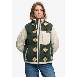 Superdry Damen Fleecejacke &raquo;FLEECE ONION QUILT HYBRID&laquo; Kunstfaser, relaxed fit gr&uuml;n XL