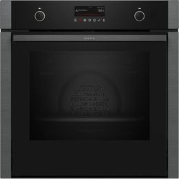 Neff Pyrolyse Backofen N 50 &raquo;B6ACP7AG3&laquo; mit Teleskopauszug nachr&uuml;stbar mit Pyrolyse-Selbstreinigung Hide Backofent&uuml;r & knusper-gesunde Air Fry-