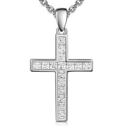 Firetti Herren Kette mit Anh&auml;nger &raquo;Schmuck Geschenk Silber 925 Halsschmuck Kreuz-Design&laquo; Made in Germany - mit Zirkonia (synth.) Silber 925 (