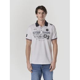 Koroshi Poloshirt Herren Gr&ouml;&szlig;e L schwarz / offwhite
