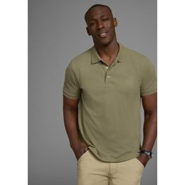 MAN'S WORLD Man's World Herren Poloshirt Kurzarm, lockere Passform, unifarben gr&uuml;n 68/70 (4XL)