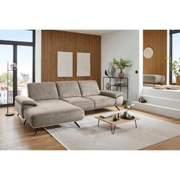 Die PlanBar Ecksofa &raquo;ZE-EM18063, Breite 322 cm&laquo; wahlweise mit Sitztiefen- und Armteilverstellung beige 100% Recyceltes Polyester B/H/T: 322cm x 89cm x