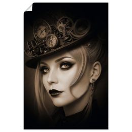 Artland Wandbild &raquo;Simply Steampunk&laquo; Bilder von Frauen 1 Stk. tlg. als Alubild, Leinwandbild, Poster, Wandaufkleber in verschied. Gr&ouml;&szlig;en braun Papier B/H/T: 