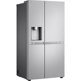 LG Side-by-Side &raquo;GSLE91MBAC&laquo; 179 cm hoch 91,3 cm breit Eis-, Crushed Ice- und Wasserspender mit Wassertank, NoFrost silber Einheitsgr&ouml;&szlig;e
