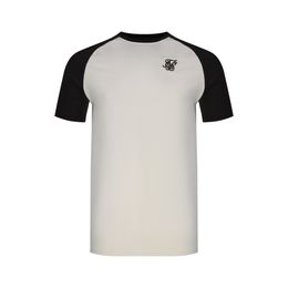 SikSilk T-Shirt Herren Gr&ouml;&szlig;e L ecru / schwarz