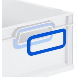 Sch&auml;fer Shop Sch&auml;fer Shop Pure Griffring ColorClip f&uuml;r Euroboxen Serie Economy 400 x 300 und 600 x 400, Kunststoff, blau, 2 St&uuml;ck