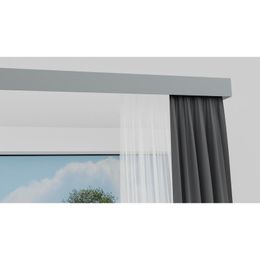 Indeko Innenlaufschiene &raquo;Stockholm&laquo; 2 l&auml;ufig-l&auml;ufig silber Metall B/L: 420cm, 1 Stk., 2 l&auml;ufig