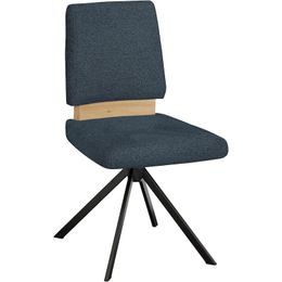 massivline&more Drehstuhl &raquo;Br&uuml;gge 301&laquo; () 1 Stk. Holzwerkstoff, Metall, Stoff B/H/T: 48cm x 92cm x 59,5cm, 1 Stk., Microfaser Struktur (100% Polyester
