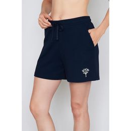 JOOP! Damen JOOP! Shorts &raquo;Comfort&laquo; mit elastischem Kordelzugbund, seitliche Taschen, Regular Fit blau 34, N-Gr