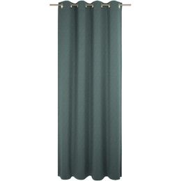 WIRTH Vorhang &raquo;Torbole&laquo; &Ouml;sen 1 Stk. tlg. nach Ma&szlig; blau Baumwolle, Polyester 235cm, &Ouml;sen, 132cm