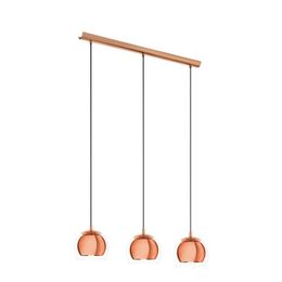 Eglo H&auml;ngeleuchte &raquo;ROCAMAR&laquo; E27 1 Stk. H&auml;ngeleuchte - Esstischlampe - f&uuml;r K&uuml;che, Esszimmer oder Wohnzimmer gold 3, H: 110cm, 1 Stk.