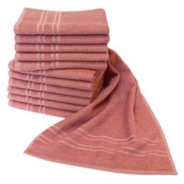 Dyckhoff Handt&uuml;cher &raquo;Saphir Friseurhandt&uuml;cher&laquo; Farbecht und besonders strapazierf&auml;hig, 34x90 cm rosa Frottier, Frottier B/L: 34cmx90cm, 12 Stk., Frottier