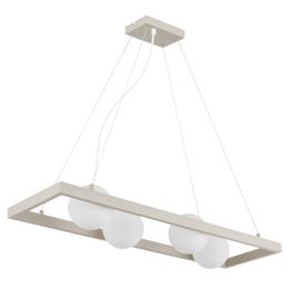 NOWA H&auml;ngeleuchte &raquo;NANDA&laquo; G9 1 Stk. H&auml;ngelampe,Sand,Esstisch,Esszimmer,Glaskugel opal,Wohnraum,modern 4, &Oslash; 12cm H: 150cm, 1 Stk.