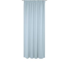 WIRTH Vorhang &raquo;Newbury&laquo; Multifunktionsband 1 Stk. tlg. nach Ma&szlig; blau Baumwolle, Polyester 295cm, Multifunktionsband, 130cm