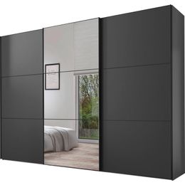 STAUD Schwebet&uuml;renschrank &raquo;Includo, Made in Germany&laquo; Mit Spiegelt&uuml;re und vier verschiedenen Ausstattungsvarianten Holzwerkstoff vulkan, B/H/T: 280cm x