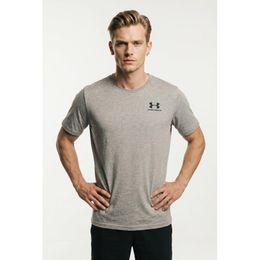 Under Armour Herren T-Shirt &raquo;UA M SPORTSTYLE LC SS&laquo; kurz&auml;rmliges Design, mit Rundhalsausschnitt, gerader Abschluss grau XS