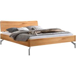 Hasena Holzbett &raquo;Albinia&laquo; Massivholzbett Albinia, Fu&szlig;h&ouml;he 20 cm braun Liegefl&auml;che L&auml;nge B: 200cm x 140cm, Wildbuche, H&ouml;he Bett: 84cm H&ouml;he Fu&szlig;teil: 