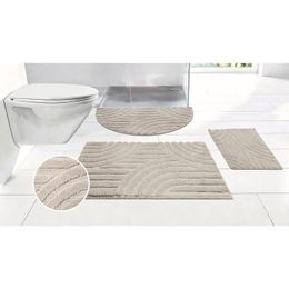 OTTO home Badematte &raquo;Regona Scandi, Badvorleger, Badezimmer Teppich, Duschvorleger&laquo; H&ouml;he 10 mm rutschhemmend beschichtet strapazierf&auml;hig Badteppich, 