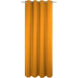 WIRTH Vorhang &raquo;Trondheim B&laquo; &Ouml;sen 1 Stk. tlg. gold Chenille, Polyacryl 295cm, &Ouml;sen, 132cm