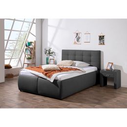 Maintal Polsterbett &raquo;Felsental&laquo; inklusive Bettkasten, in H2, H3 & H4 erh&auml;ltlich grau Liegefl&auml;che L&auml;nge B: 200cm x 140cm, H&ouml;he Bett: 106cm H&ouml;he Bettseite: 40cm