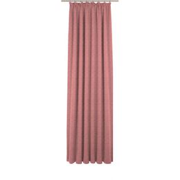 WIRTH Vorhang &raquo;Trondheim B&laquo; Kr&auml;uselband 1 Stk. tlg. nach Ma&szlig; rosa Chenille, Polyacryl 285cm, Kr&auml;uselband, 132cm