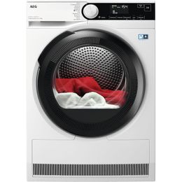 AEG W&auml;rmepumpentrockner &raquo;TR8T70680&laquo; 8000 AbsoluteCare AbsoluteCare : jetzt auch Wolle und Seide trocknen ohne Einlaufen wei&szlig; ProSense-Mengenautomatik 