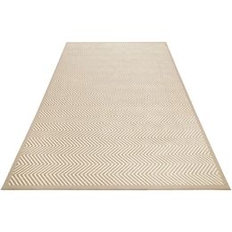 Esprit Teppich &raquo;Paulsen ESP-42078&laquo; rechteckig 10 mm H&ouml;he Wendeteppich im modernen Design, Wohnzimmer beige Baumwolle, Polyester B : 160cm 1 Stk., 10mm, L: 