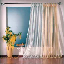 Weckbrodt-Gardinen Vorhang &raquo;Lara&laquo; Schlaufen 1 Stk. tlg. transparent, Organza, Gardine, Store gr&uuml;n Organza, Polyester 245cm, Schlaufen, 110cm