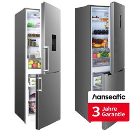 Hanseatic K&uuml;hl-/Gefrierkombination &raquo;HKGK18560CNFWDI&laquo; 185 cm hoch 60 cm breit inkl. 3 Jahre Herstellergarantie silber