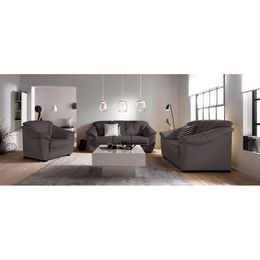 Sit & More sit&more Polstergarnitur &raquo;Savona, B: 148 bzw. 198 cm&laquo; Set: 2- & 3er-Sofa, mit Federkern braun B/H/T: 90cm x 90cm, NaturLEDER