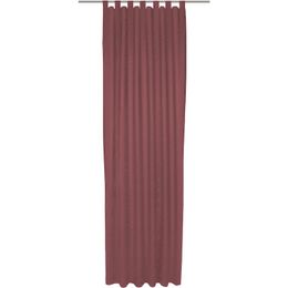Adam Vorhang &raquo;Uni Collection&laquo; Schlaufen 1 Stk. tlg. Blickdichter aus 100% Bio-Baumwolle rot Baumwolle (Bio-Baumwolle) 315cm, Schlaufen, 142cm