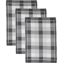 Ross Geschirrtuch &raquo;SUPERIOR&laquo; aus 100% Baumwolle, 50x70 cm schwarz 100% Baumwolle 3 Stk., 100 % Baumwolle