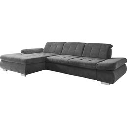 Die PlanBar Ecksofa &raquo;MP-IN17004 L-Form, Breite 331 cm, Kaltschaum-Polsterung&laquo; inkl. Sitztiefenverstellung, wahlweise weitere Funktionen grau 100% 