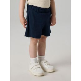 name it Baby Shorts &raquo;NMFSURAJALI SHORTS NOOS&laquo; Baumwollmischung, Paperbag B&uuml;ndchen, innen verstellbar, Stretch blau 128, N-Gr