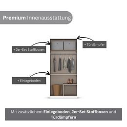Rauch Kleiderschrank &raquo;Dreht&uuml;renschrank Schrank Garderobe Ankleide Schlafzimmer LAGOA&laquo; 3 verschiedene Ausstattungen BASIC/CLASSIC/PREMIUM (inkl. SOFT-