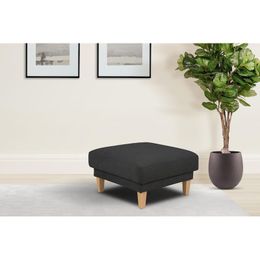 OTTO home Polsterhocker &raquo;TRIPLO passend zur Serie, Ma&szlig;e B/T/H: 82/72/46 cm&laquo; mit Wellenunterfederung, in hochwertiger Verarbeitung grau Luxus-