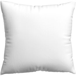 Schlafgut Kissenbezug &raquo;Premium Kissenbezug Woven Satin (1 St)&laquo; Ton-in-Ton Rei&szlig;verschluss, Fadendichte von 300tc, Uni, OEKO Tex wei&szlig; Mako-Satin, Obermaterial: 