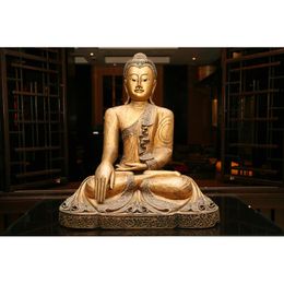 papermoon Fototapete &raquo;Goldener Buddha&laquo; bunt Vlies B/L: 5m x 2,8m, Bahnen: 10 Stk.