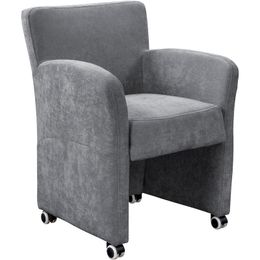 exxpo - sofa fashion Sessel &raquo;Intenso, Loungesessel, modern&laquo; hohe Bodenfreiheit, frei im Raum stellbar, hoher Sitzkomfort grau Zusammensetzung: 