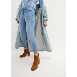 bonprix Damen bonprix 7/8-Jeans mit Used-Effekt, schmale Passform, 7/8-L&auml;nge, aus Stretch-Material 44, N-Gr