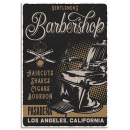Artland Wandbild &raquo;Barbershop Plakat&laquo; 1 Stk. tlg. als Alubild, Leinwandbild, Poster, Wandaufkleber in verschied. Gr&ouml;&szlig;en schwarz B/H/T: 70cm x 100cm, 