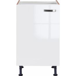 KOCHSTATION Sp&uuml;lenschrank &raquo;KS-Cara&laquo; Breite 50 cm wei&szlig; wei&szlig;, B/H/T: 50cm x 87cm x 58,4cm, T&uuml;ren: 1 Stk.