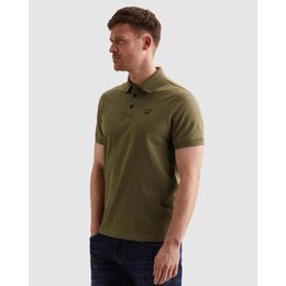 PME-Legend Pme Legend Herren PME LEGEND Poloshirt &raquo;Short sleeve polo jersey jacquard&laquo; mit Logo Stickerei gr&uuml;n 3XL