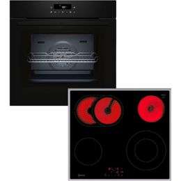 Neff Backofen-Set &raquo;B2CCJ7AK3&laquo; mit Teleskopauszug nachr&uuml;stbar Pyrolyse-Selbstreinigung Knuspriges Air Fry & m&uuml;helose Pyrolyse-Selbstreinigung schwarz 