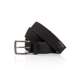 Tom Tailor Herren Tom Tailor Flechtg&uuml;rtel &raquo;TTJAMIE&laquo; 1 Stk. 3,5 cm breiter Flechtg&uuml;rtel, Casual Look, bis Gr. 120 schwarz 120