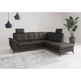 Sit & More sit&more Ecksofa &raquo;Zora&laquo; B/H/T: 212cm, NaturLEDER , Ottomane rechts,mit Bett,mit Bettkasten